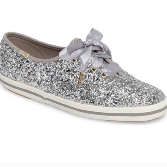 Keds Silver Glitter Sneakers